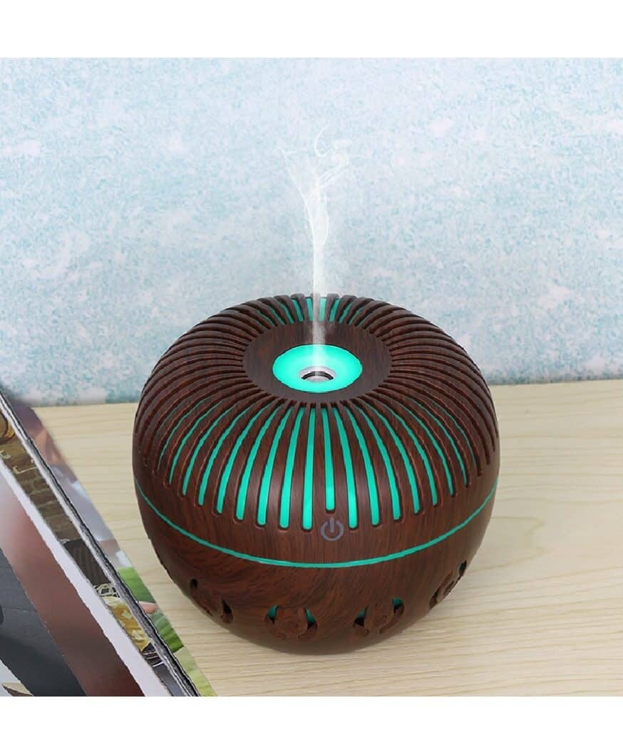 Wooden Ultrasonic Air Humidifier USB Aroma Diffuser for Home Office ...