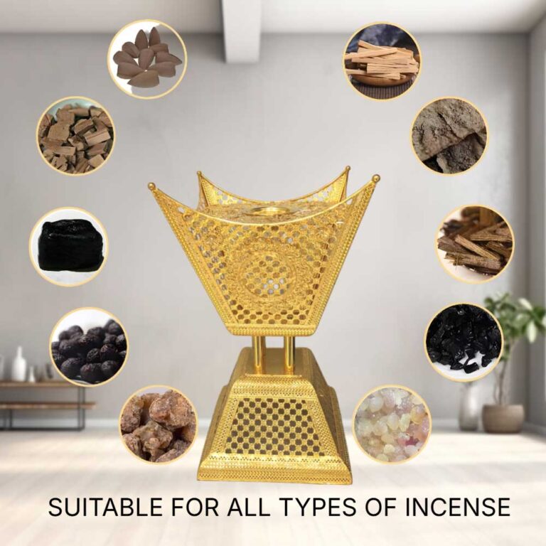 Bakhoor BoSidin – Big Size Bukhoor Incense Burner Oud Holder Floor ...
